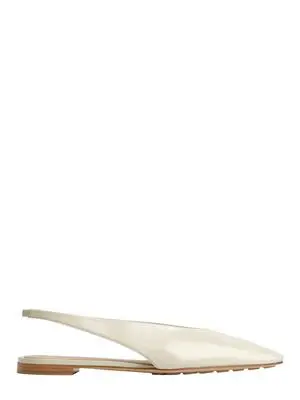 Bottega Veneta Cushion Slingback Flat - 9031 Sea Salt