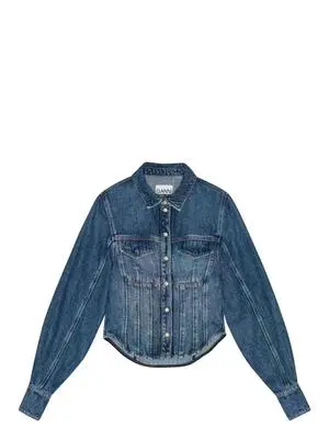 GANNI Denim Shirt - Blue