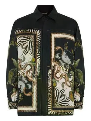 Roberto Cavalli Silk Shirt - Black