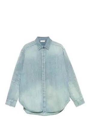 Fear Of God Button-up Denim Shirt - Blue