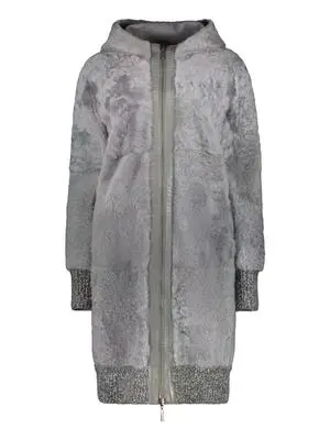 LORENA ANTONIAZZI Lorena Antoniazzi Shearling Overcoat