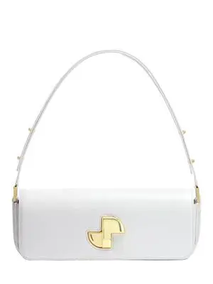 Patou Le Lock Shoulder Bag - White