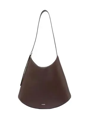 JIL SANDER Medium Eldorado Shoulder Bag - Brown