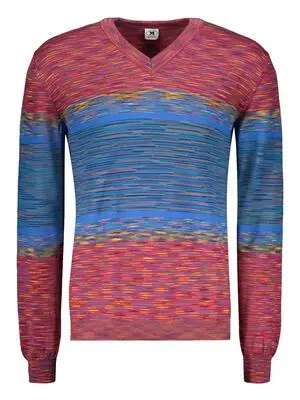 Missoni Jacquard Knitted Jumper - Red