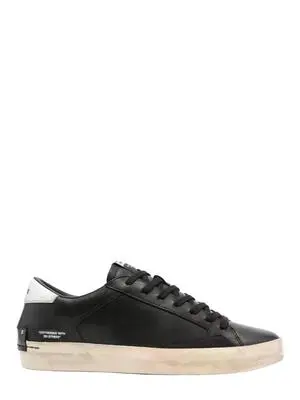 CRIME LONDON Leather Sneakers - Black
