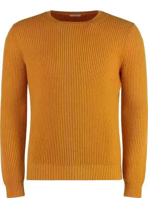 Malo Crew-neck Cashmere Sweater - Orange