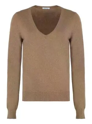 Malo Wool Jumper - Brown