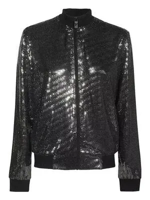 John Richmond High-shine Bomber Jacket - Black