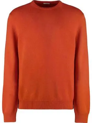 Malo Crew-neck Cashmere Sweater - Orange