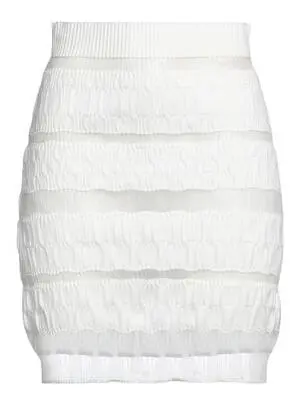 NADIA WIRE Mini Skirt - White