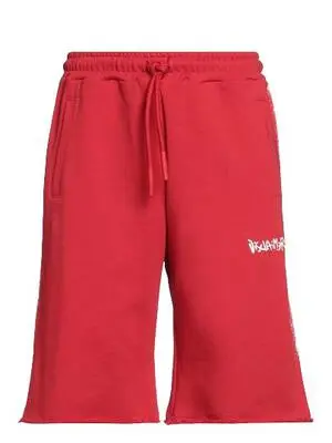 DISCLAIMER Cotton French Terry Shorts - Red