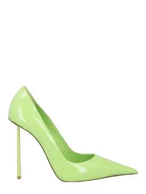 LE SILLA Patent Leather Stiletto Pumps - Green