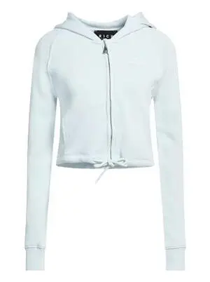 John Richmond Cotton Blend Sky Hoodie - Blue