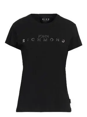 John Richmond Logo-print Stretch T-shirt - Black