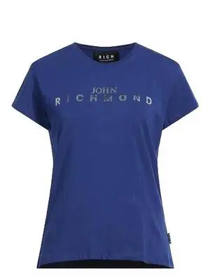 John Richmond Logo-print Stretch T-shirt - Blue