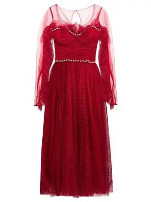 Elisabetta Franchi Midi Dress - Red