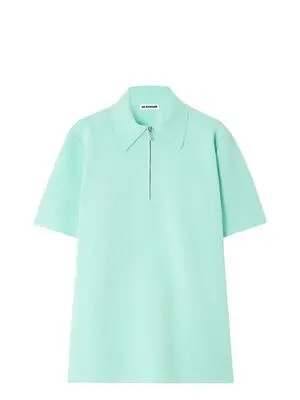 JIL SANDER Jil Sander Knitted Polo Shirt Mint
