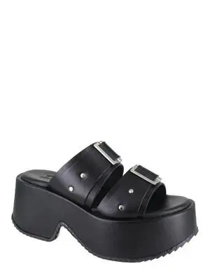 ZIGI Fanela Platform Slide Sandal - Black