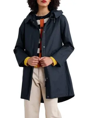 SEASALT CORNWALL Seafaring Waterproof Hooded Coat - Inkwell