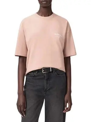 ALLSAINTS AllSaints Etta Graphic T-Shirt Blush Pink