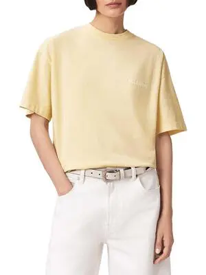 ALLSAINTS AllSaints Etta Graphic T-Shirt Hay Yellow