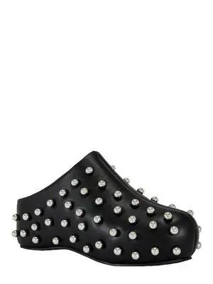 AZALEA WANG Darwin Stud Platform Clog - Black