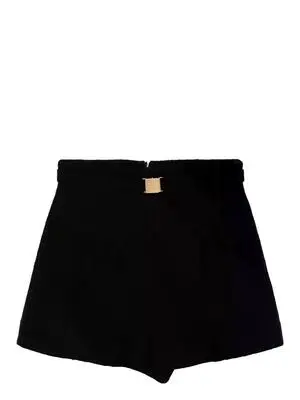 JUUN.J High-waisted Belted Shorts - Black