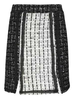 Karl Lagerfeld Bouclé Mini Skirt - Black