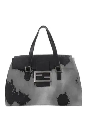 Fendi Zucchino Handbag - Black