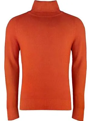 Malo Roll-neck Sweater - Orange