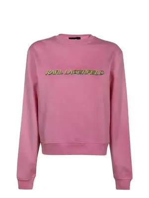 Karl Lagerfeld Cotton Sweatshirt - Pink