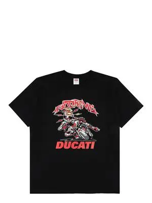 Supreme X Ducati Bike Tee 'black' Black