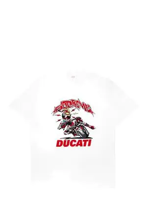 Supreme X Ducati Bike Tee - White