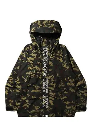 A BATHING APE X Ovo Woodland Camo Snowboard Jacket - Green