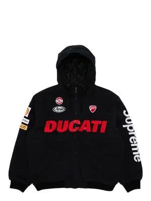 Supreme X Ducati Hooded Racing Jacket - Black