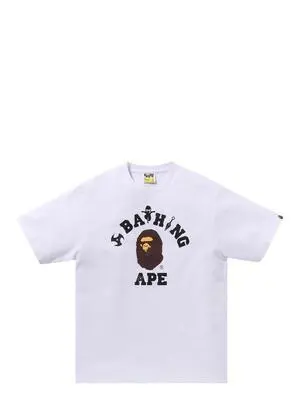 A BATHING APE Ninja College Tee - White