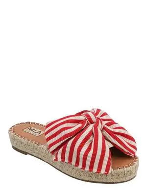 Mia MIA Limited Edition Danielle Platform Sandal Red/natural