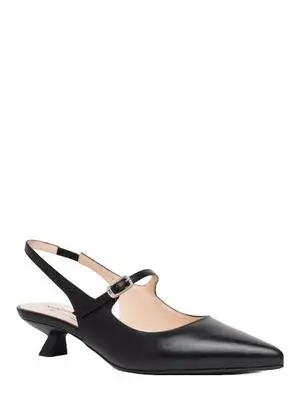 NEROGIARDINI Pointed Toe Slingback Pumps - Black