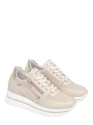 NEROGIARDINI Hidden Wedge Sneakers - Milk