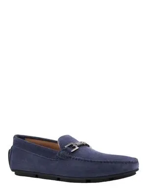 Bruno Magli Taso Bit Driving Loafer - Light Blue Suede