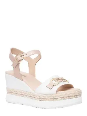 NEROGIARDINI NeroGiardini Platform Wedge Sandal White