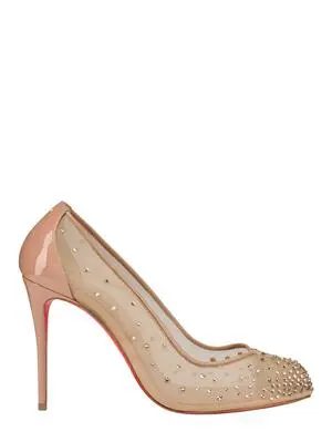 CHRISTIAN LOUBOUTIN Christian Louboutin Bridela Strass Pumps Blush