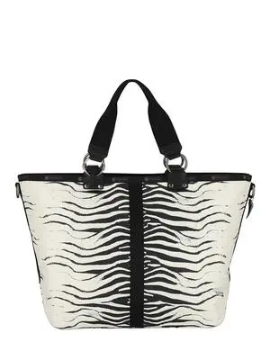 LESPORTSAC Lesportsac X Roberto Cavalli Roma Zebra-Print Tote Bag
