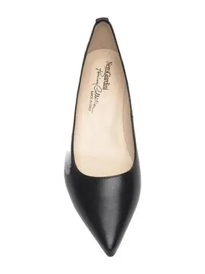 NEROGIARDINI Leather Kitten-heel Pumps - Black