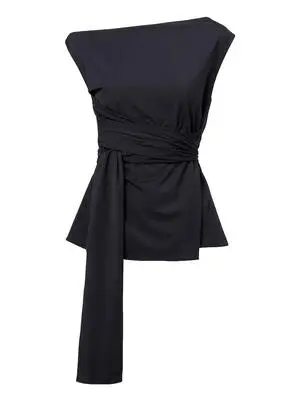 RÓHE Ruched Top - Black