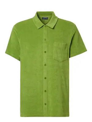 Vilebrequin Cotton-blend Terry Bowling Shirt - Green