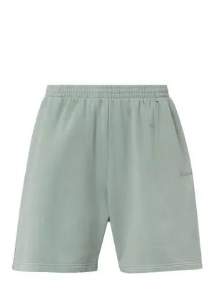 Balenciaga Logo Cotton Jersey Shorts - Green