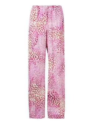 Dries Van Noten Jacquard Wide-leg Pants - Pink