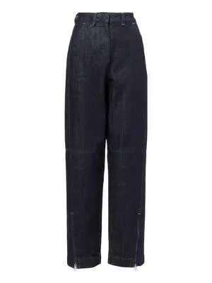 Jacquemus De-nîmes High-rise Barrel-leg Jeans - Blue