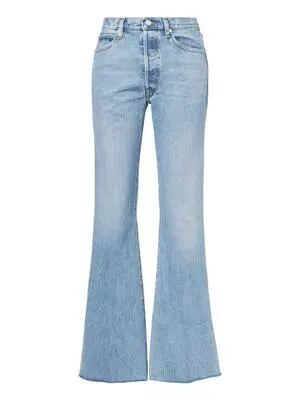 FRAME Frame The Lax High-Rise Flared Jeans Black